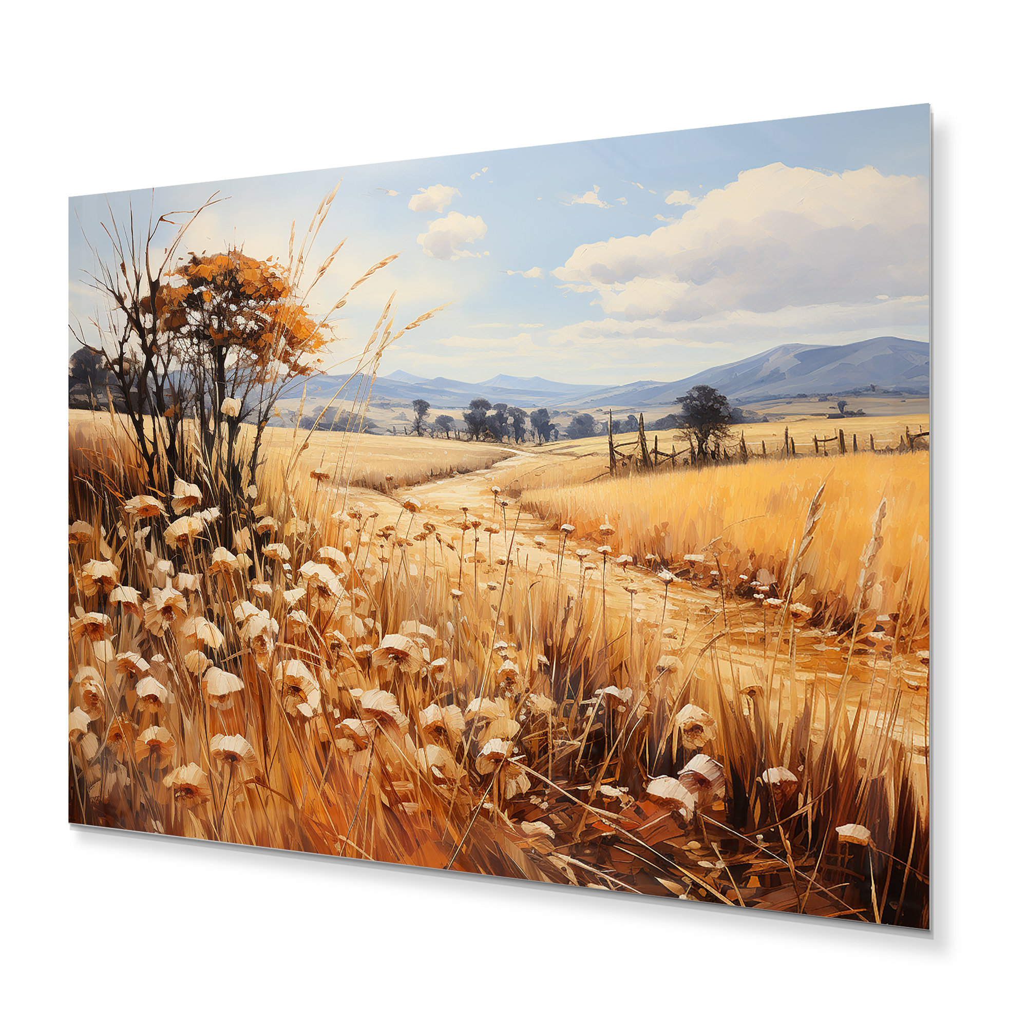 Latitude Run® Countryside Rustling Wheat Field II - Landscapes Metal Wall Art - Wayfair Canada